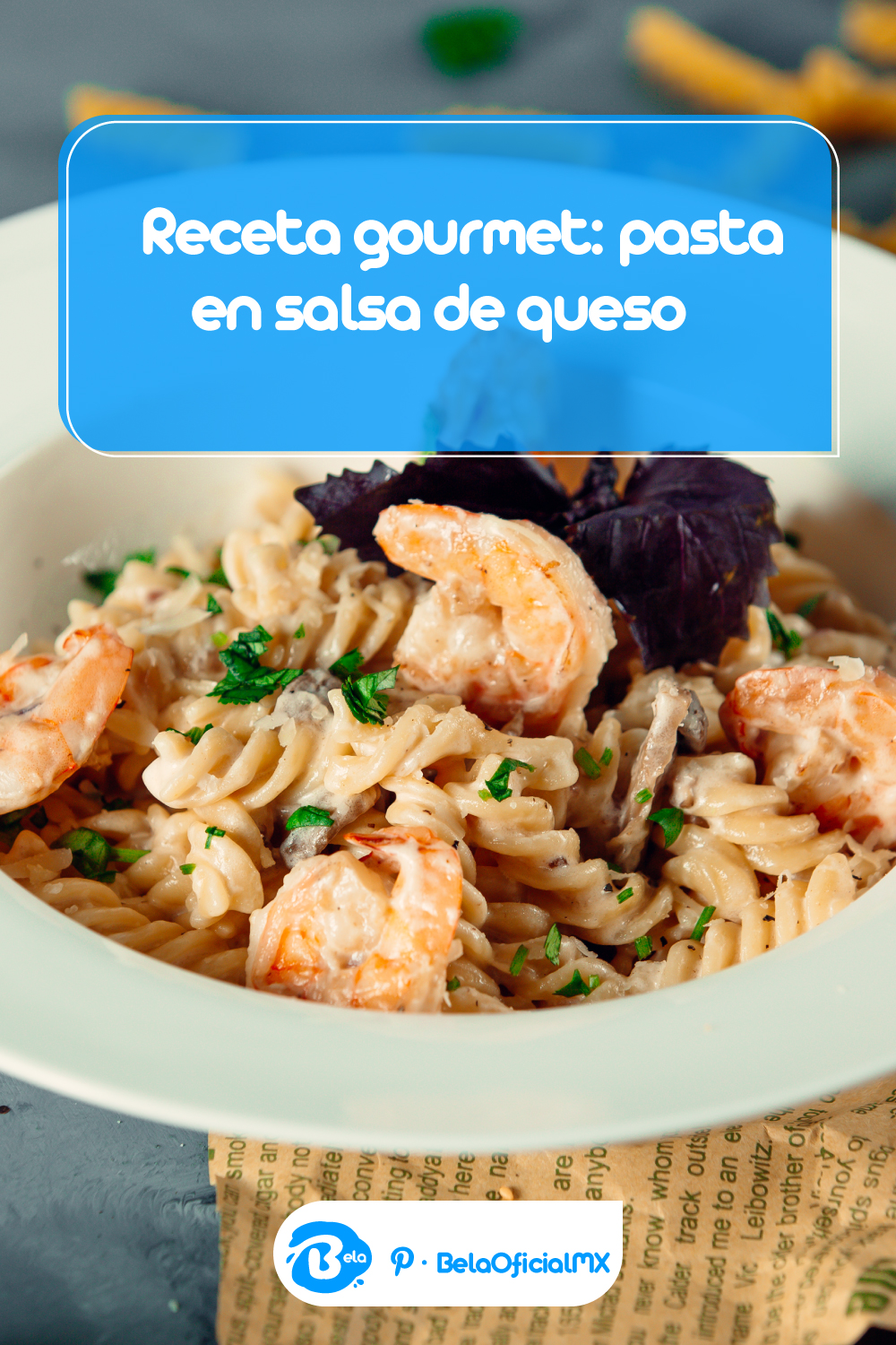 Receta gourmet: pasta en salsa de queso